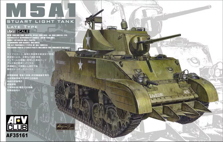 Afv-Club - M5A1 Stuart Light Tank Late Type - Megamodell.eu – Scale ...